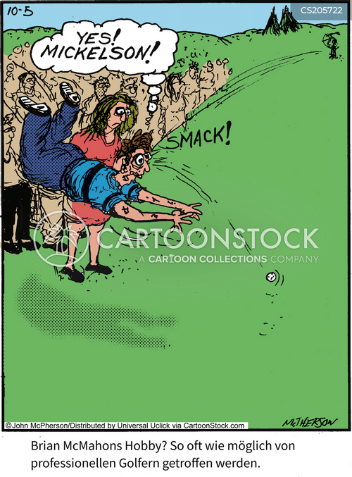 Cartoons und Karikaturen mit Pro-golfer