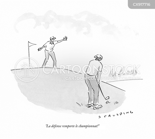 Dessins humoristique et caricaturés avec Posture De Golf