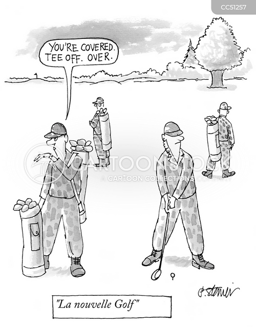 Dessins humoristique et caricaturés avec Parcours De Golf Sur Le Champ ...