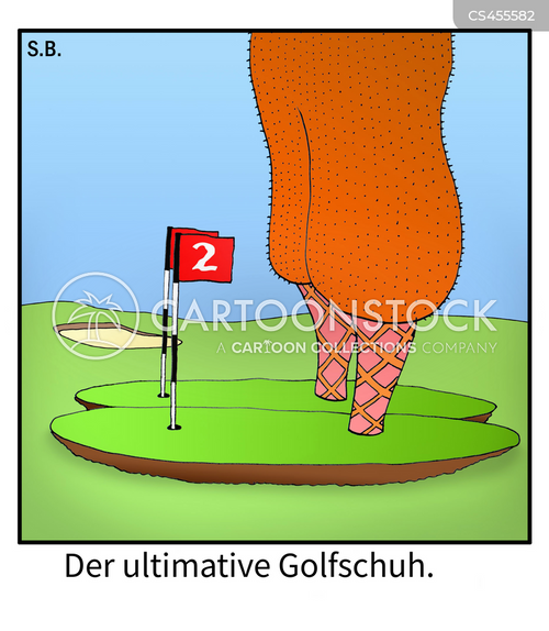 Cartoons und Karikaturen mit Golf