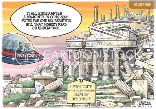 Pillars Of Democracy Cartoons and Comics - funny pictures from CartoonStock