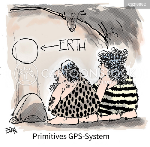 Cartoons und Karikaturen mit Primitive Systeme