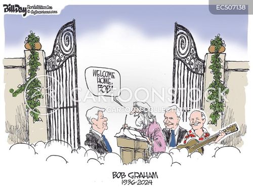 Bob Graham Death Cartoons and Comics - funny pictures from CartoonStock