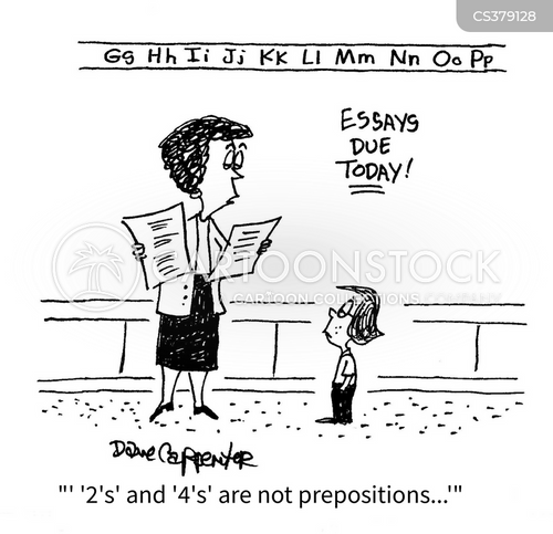 Lustige Grammatik Cartoons