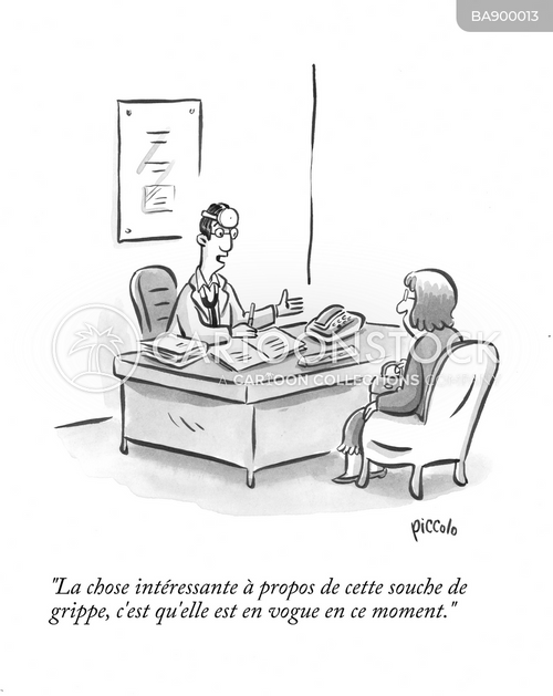 Dessins humoristique et caricaturés avec Prévention De La Grippe