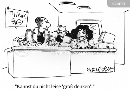 Cartoons und Karikaturen mit Kleines Denken