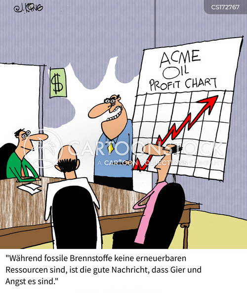 Cartoons und Karikaturen mit Erneuerbare Kraftstoffe