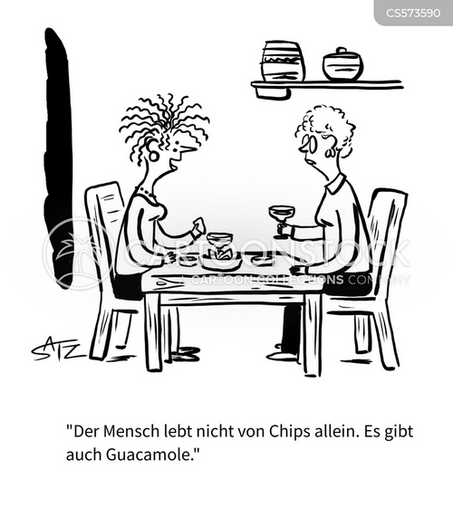 Cartoons und Karikaturen mit Chips Und Dips