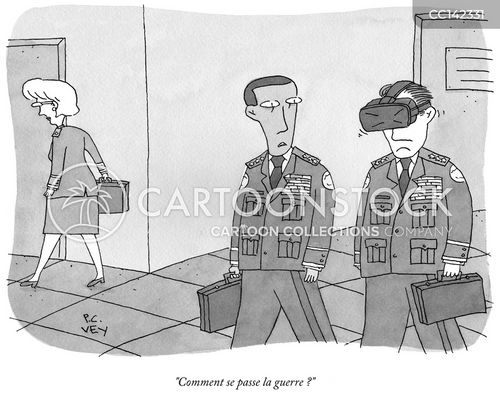 Dessins humoristique et caricaturés avec Cyber Guerre