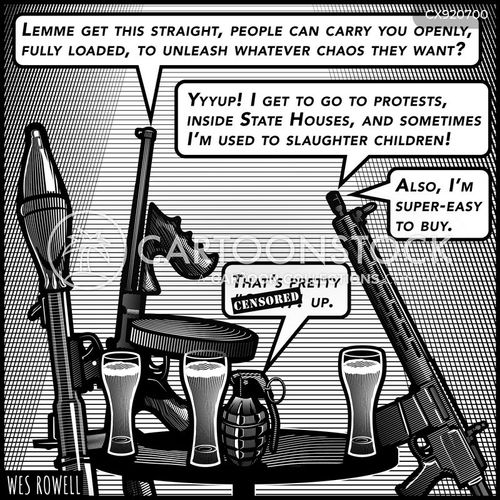 Firearm Regulation Cartoons and Comics - funny pictures from CartoonStock