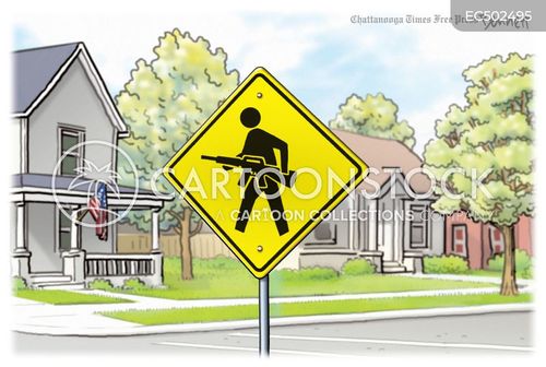 Gun Offence Cartoons and Comics - funny pictures from CartoonStock