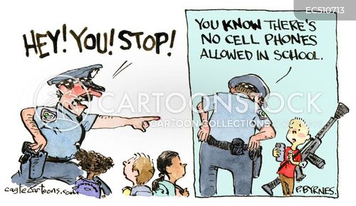 Americas Gun Cartoons and Comics - funny pictures from CartoonStock