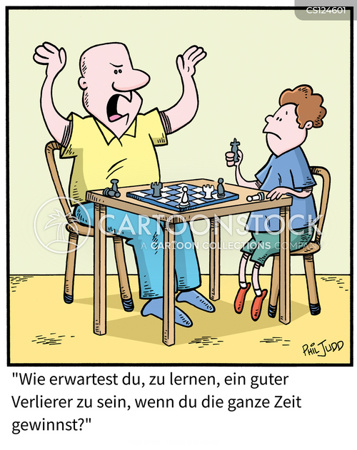 Cartoons und Karikaturen mit Verlierer