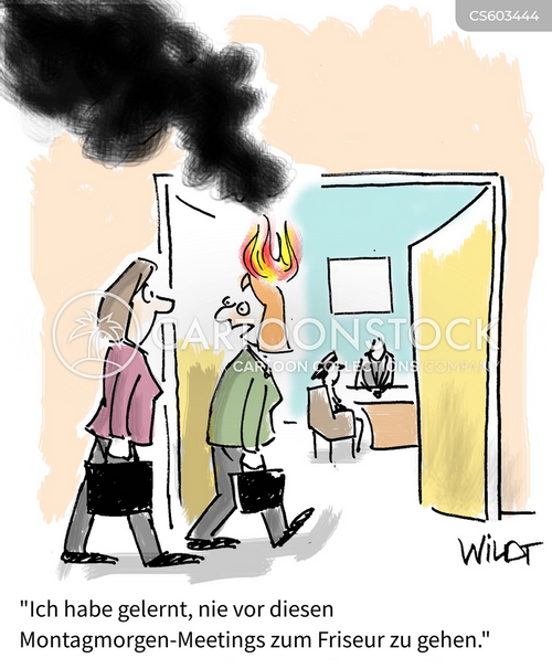 Cartoons und Karikaturen mit Montag