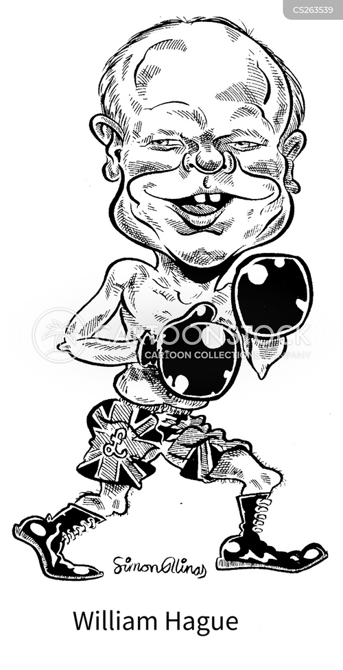 Cartoons und Karikaturen mit Hague