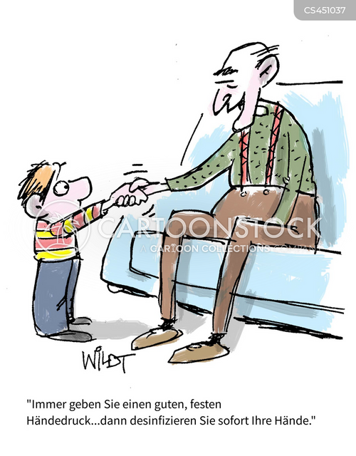 Cartoons und Karikaturen mit Mysophobie
