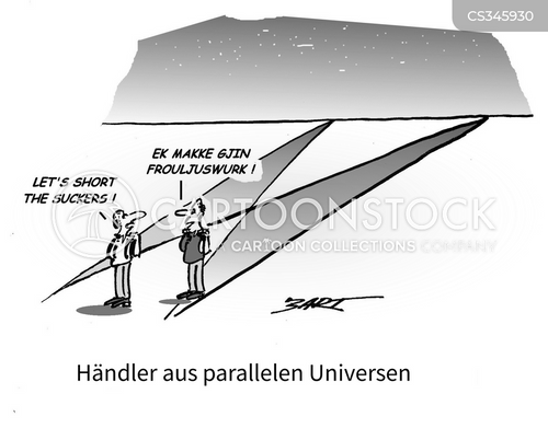 Cartoons und Karikaturen mit Parallele Dimensionen