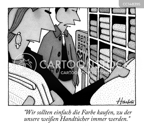 Cartoons und Karikaturen mit Heimbedarf