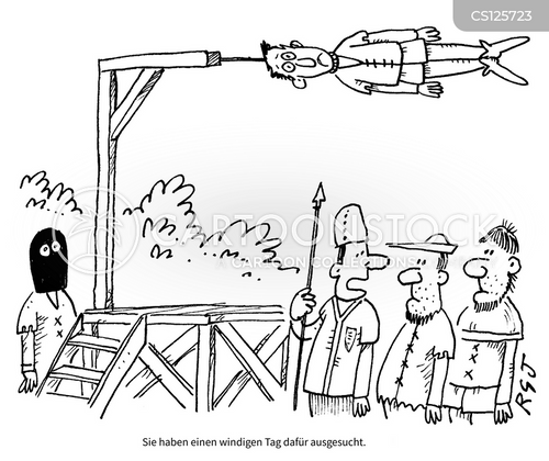Cartoons und Karikaturen mit Henker