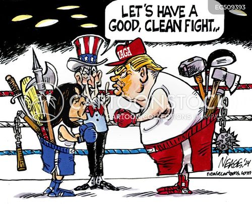 Fighting Dirty Cartoons and Comics - funny pictures from CartoonStock