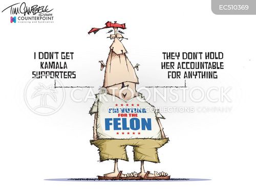 Electing A Felon Cartoons and Comics - funny pictures from CartoonStock