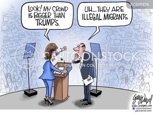 Immigration Rallies Cartoons and Comics - funny pictures from CartoonStock