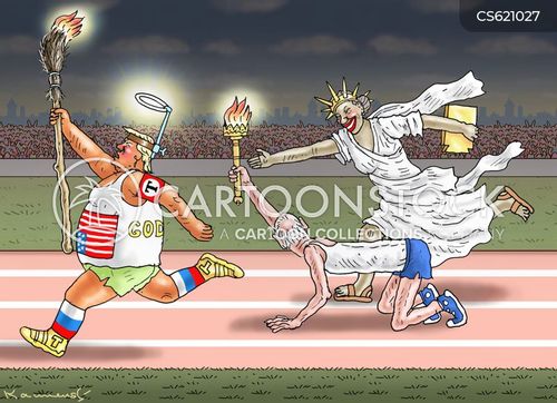 Torch Race Cartoons and Comics - funny pictures from CartoonStock