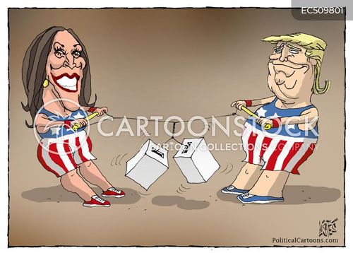 Trump V Kamala Cartoons and Comics - funny pictures from CartoonStock