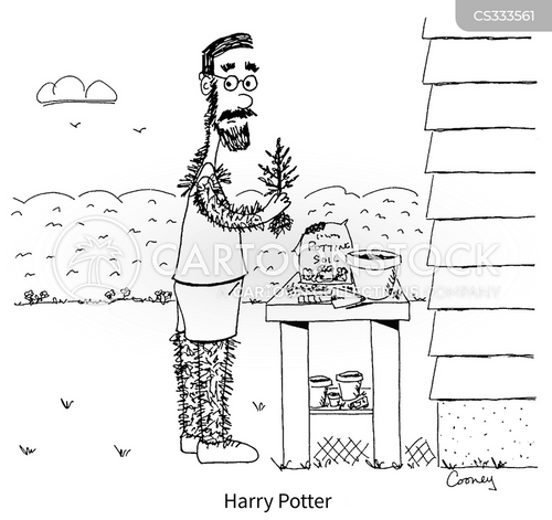 Cartoons und Karikaturen mit Potter