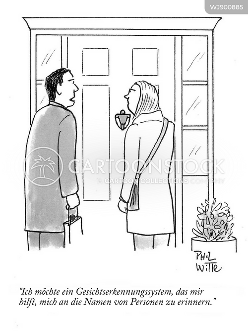 Cartoons und Karikaturen mit Erinnerungshilfe