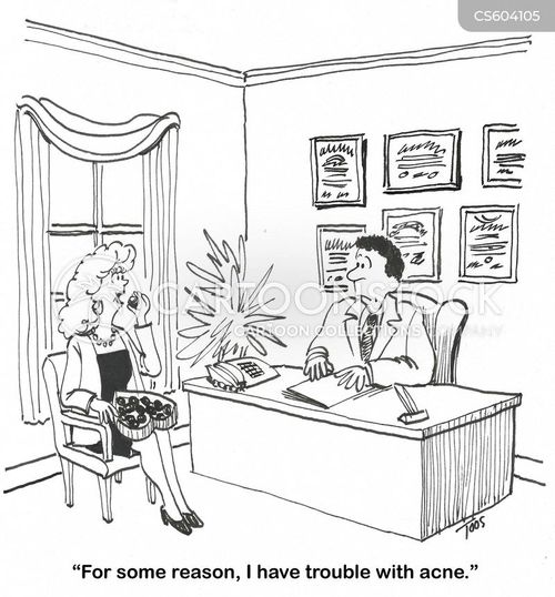 Skin Blemish Cartoons and Comics - funny pictures from CartoonStock