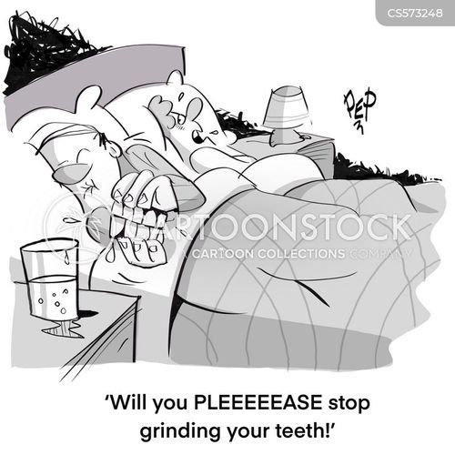 Grinding Your Teeth Cartoons and Comics - funny pictures from CartoonStock