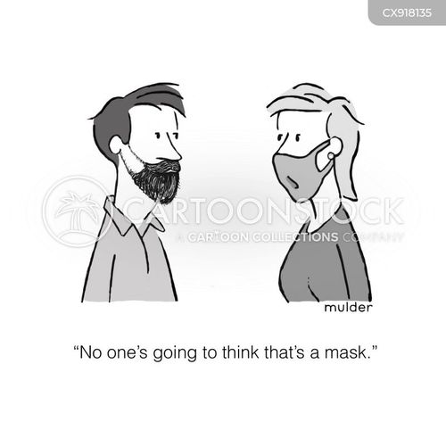 Face Cover Cartoons and Comics - funny pictures from CartoonStock