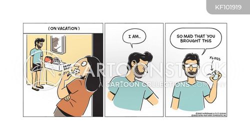 Dental Flossing Cartoons and Comics - funny pictures from CartoonStock