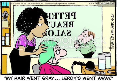 Gray Hair Cartoons and Comics - funny pictures from CartoonStock