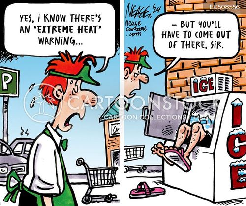 Heat Warning Cartoons and Comics - funny pictures from CartoonStock