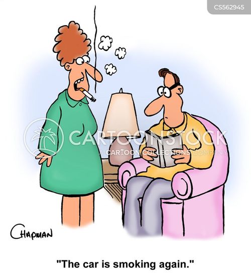 Cigarette Smoke Cartoons and Comics - funny pictures from CartoonStock