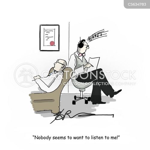 Audio Therapy Cartoons and Comics - funny pictures from CartoonStock
