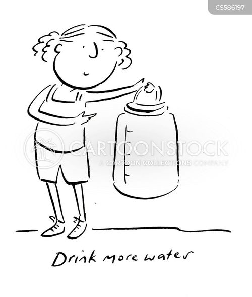 Staying Hydrated Cartoons and Comics - funny pictures from CartoonStock