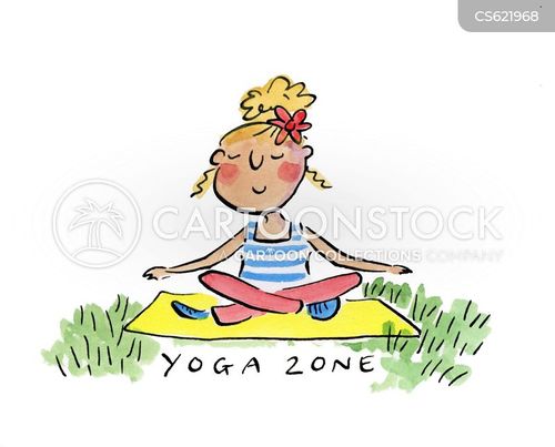 Nutrition Cartoon Yoga