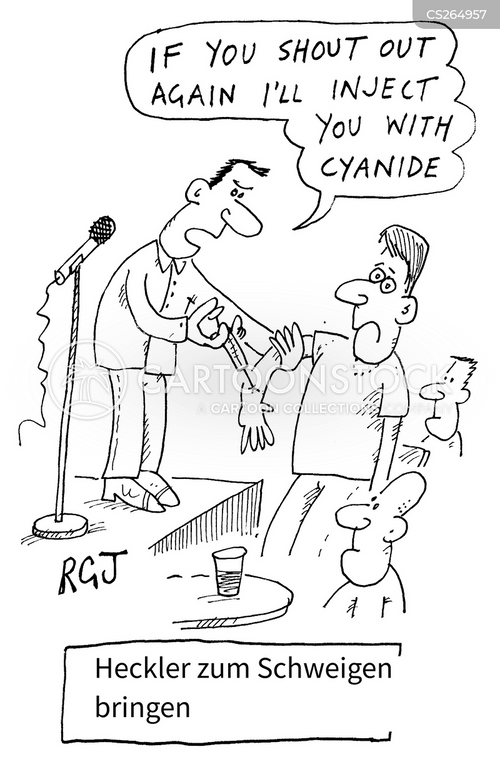 Cartoons und Karikaturen mit Hecklers