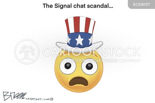 Signal Chat Cartoons and Comics - funny pictures from CartoonStock
