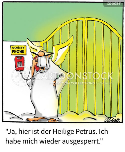Cartoons und Karikaturen mit Heiliger Petrus