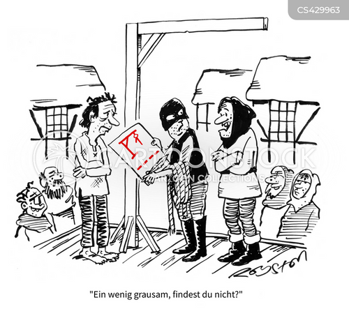 Cartoons und Karikaturen mit Henker