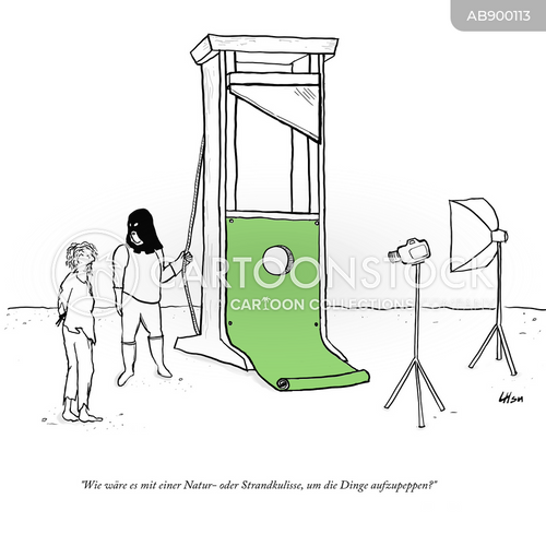 Cartoons und Karikaturen mit Galgen