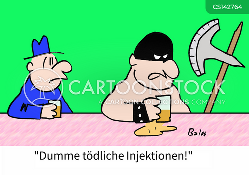 Cartoons und Karikaturen mit Subkutane Injektion