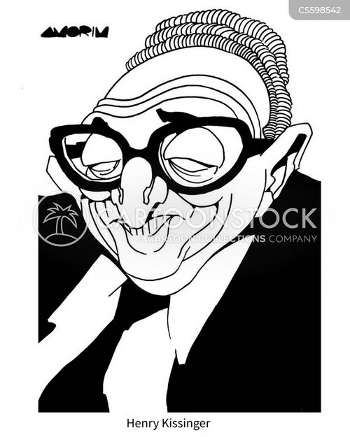 Cartoons und Karikaturen mit Kissinger