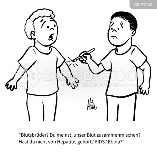 Cartoons und Karikaturen mit Blutsbruder