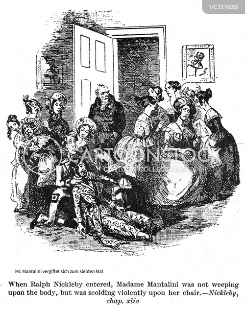 Cartoons und Karikaturen mit Alfred Mantalini