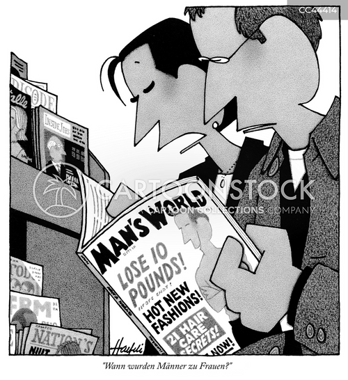 Cartoons und Karikaturen mit Aufgemacht